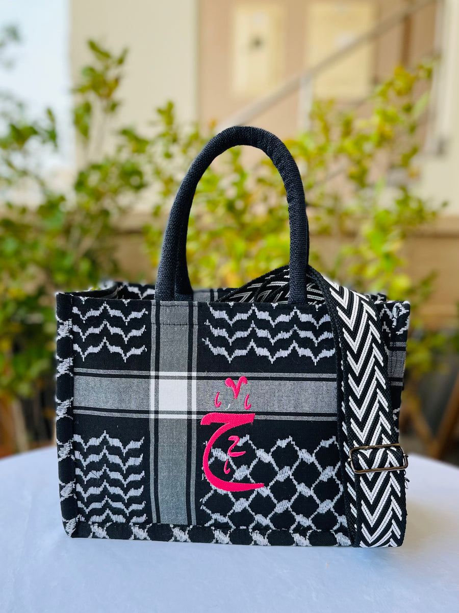 Kiffeyeh bag - Original Black & White – Bubbly Threads